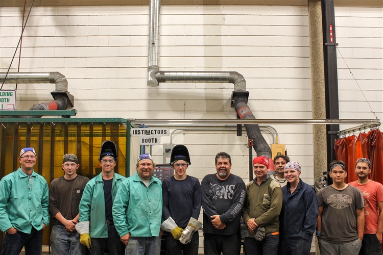 Auction item winners enjoy Portage College welding course. - Portage ...